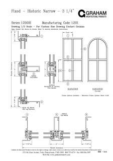 1200 Series Fixed - Graham Architectural ProductsGraham Architectural Products