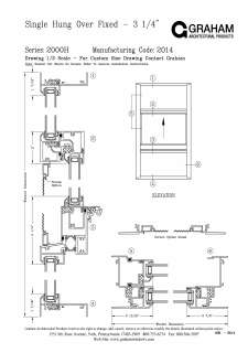 2000 Series Single Hung - Graham Architectural ProductsGraham ...