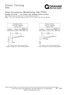 Panning - Preset - Graham Architectural ProductsGraham Architectural ...